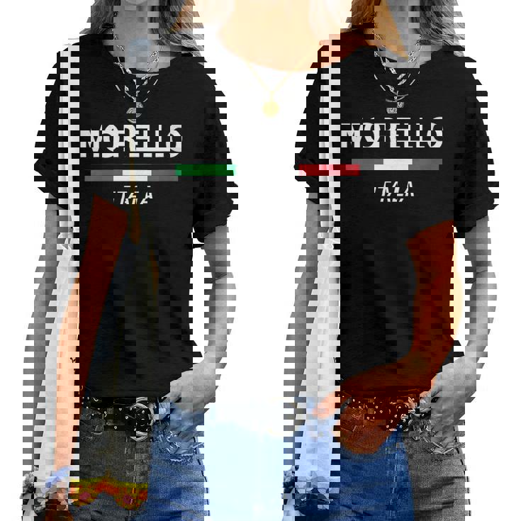 Morello Italian Name Italy Flag Italia Family Surname Women T-shirt ...