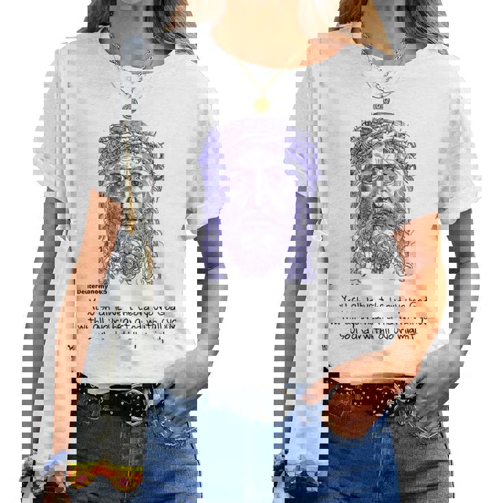 Jesus Christ Christian Inspirational Bible Verse God Women T-shirt | Mazezy