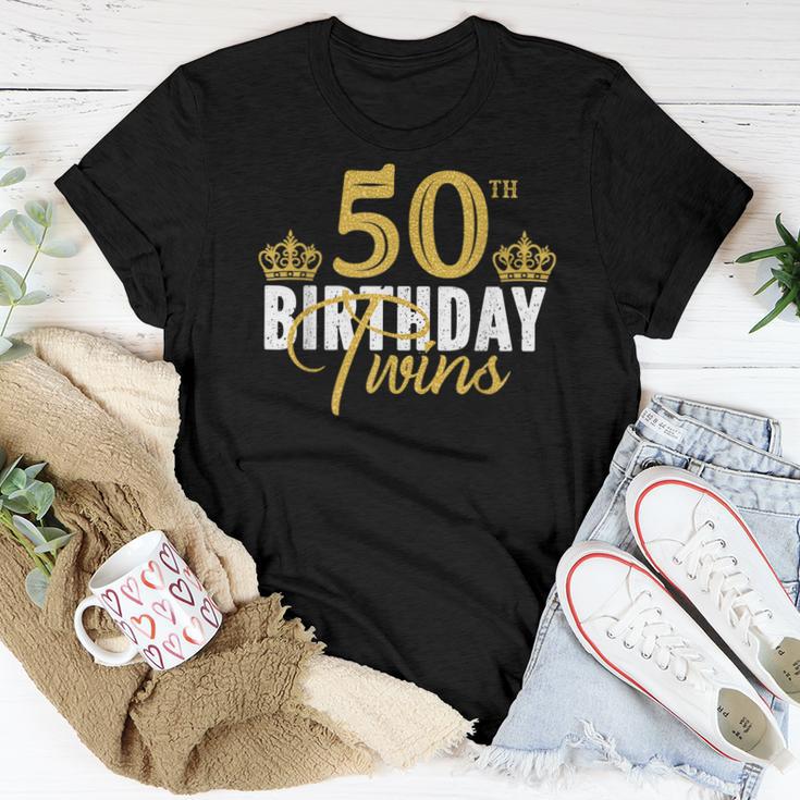 50Th Birthday Twins 50 Years Old Twin Brother And Sister Women T-shirt ...