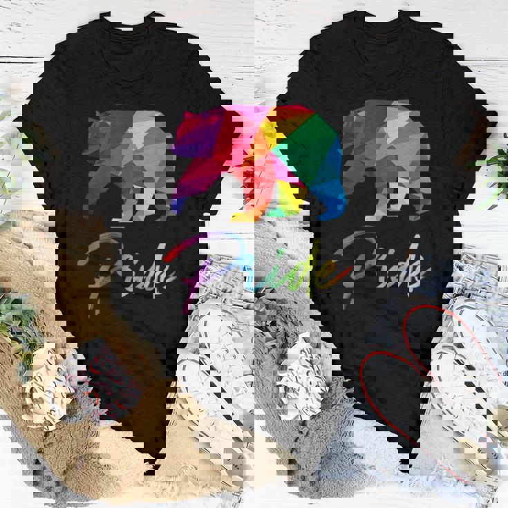 Gay Bear Pride Bears Lgbt Rainbow Flag Grizzly Women T-shirt Crewneck ...