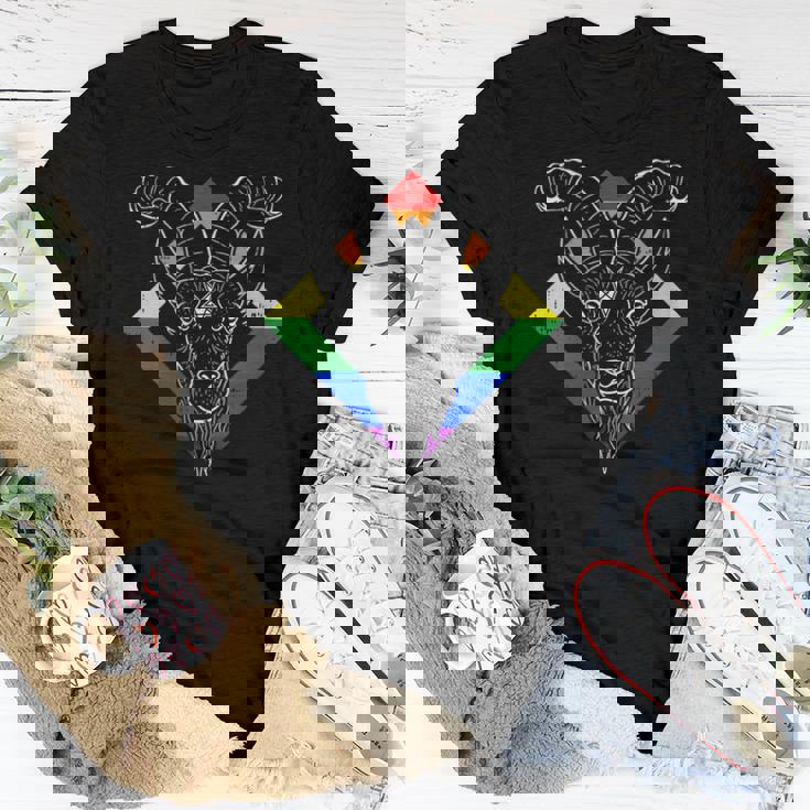 Lgbt-Q Goth Gay Pride Pride Gay Baphomet Gothic Men Women Women T-shirt ...