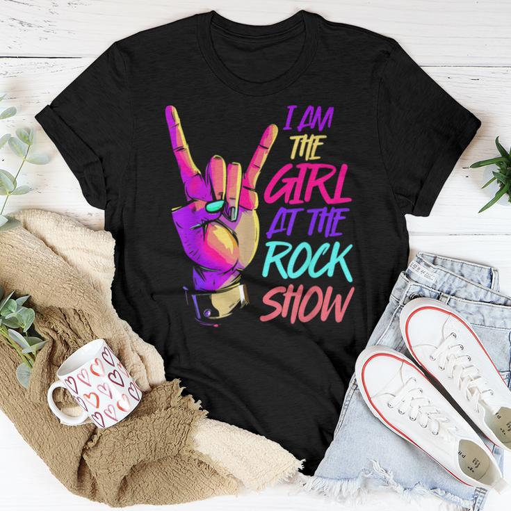 Vintage I Am The Girl At The Rock Show Retro Rock Music Women T-shirt ...
