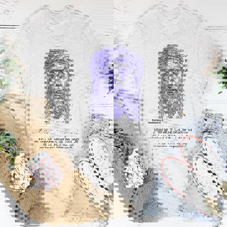 Jesus Christ Christian Inspirational Bible Verse God Women T-shirt | Mazezy