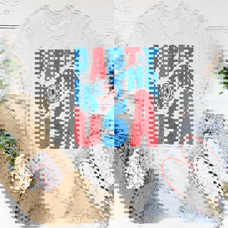 Party In The Usa 4Th Of July Preppy Smile Men Women Usa Women T-shirt ...