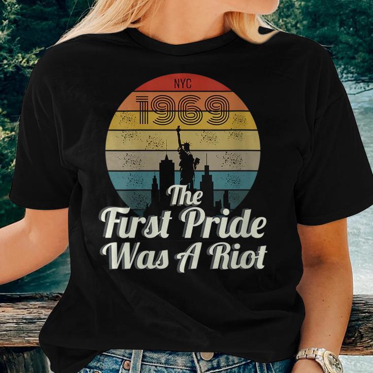 The First Pride Was A Riot Lgbtq 50Th Anniversary Women T-shirt | Mazezy