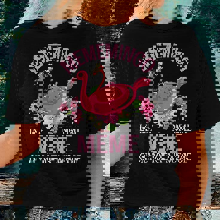 Flamingo Mememingo Like A Normal Meme Only More Awesome Women T-shirt ...