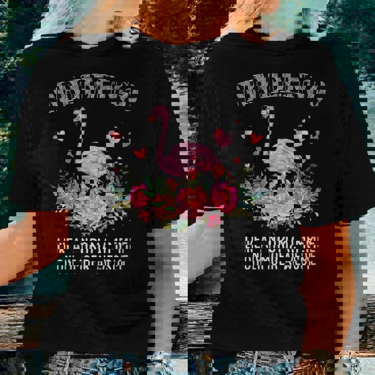 Flamingo Mememingo Like A Normal Meme Grandma Women T-shirt | Mazezy