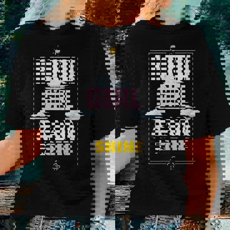 Florida Sun Florida & Merchandise Women T-shirt | Mazezy