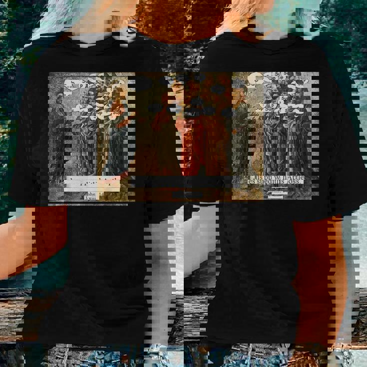 Christian Jesus Apostles Meme Women T-shirt | Mazezy