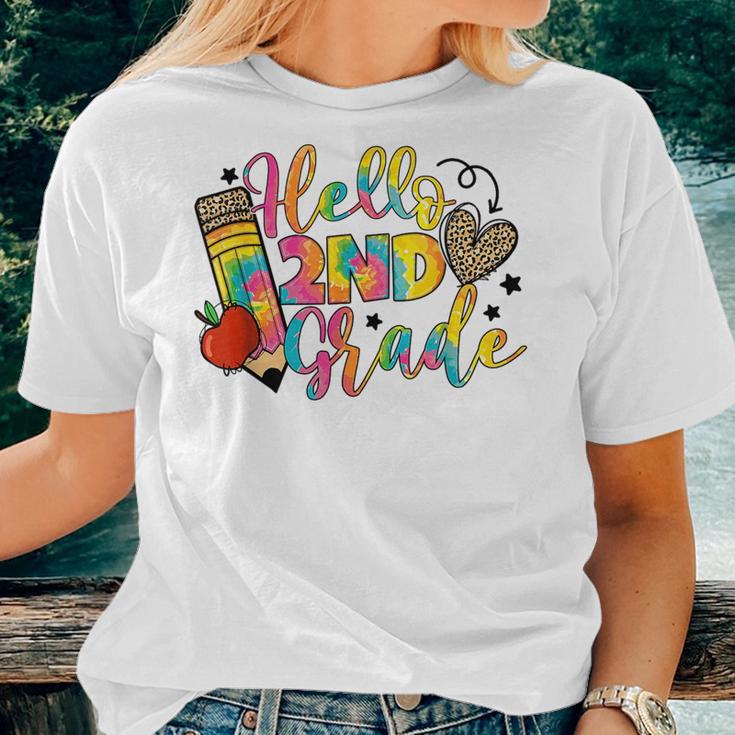 Hello 2Nd Grade Back To School Second Grade Teacher Girls Women T-shirt ...