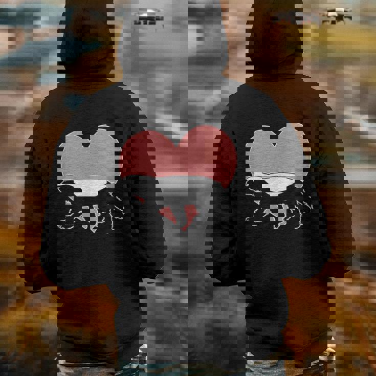 Honey Badger Heart Honey Badger Lover Honey Badgers Back Print Hoodie ...