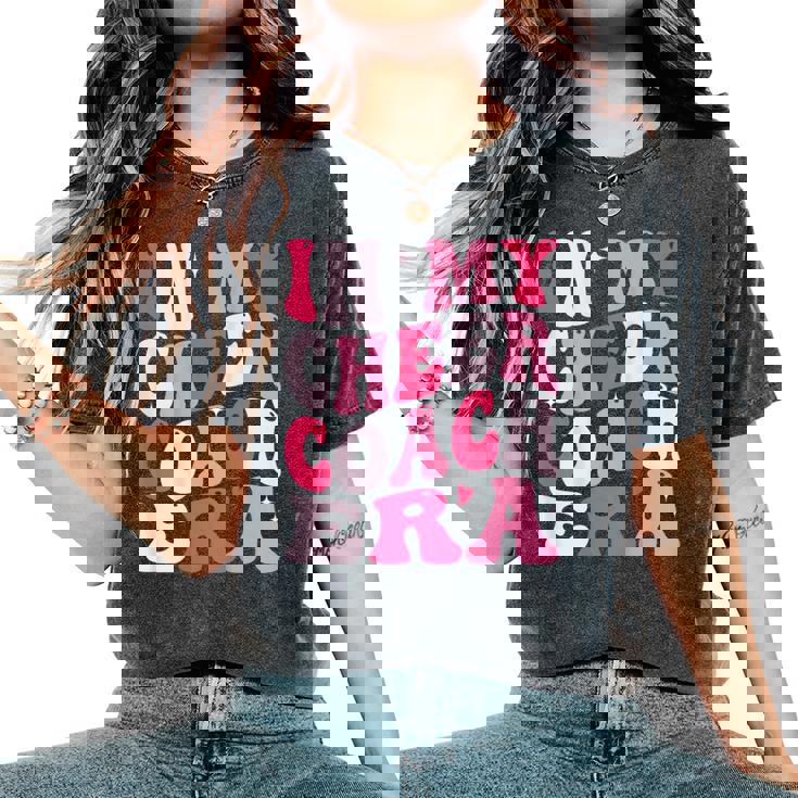 In My Cheer Coach Era Groovy On Back Women T-shirt | Mazezy