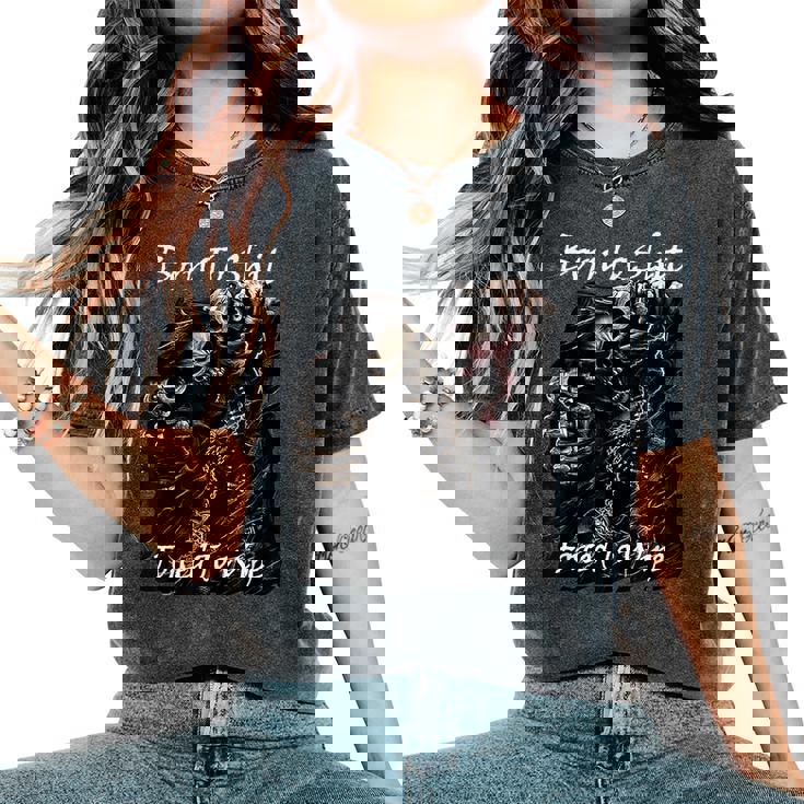 Skull Born To Shit Forced To Wipe Skeleton Drink Beer Women T-shirt ...