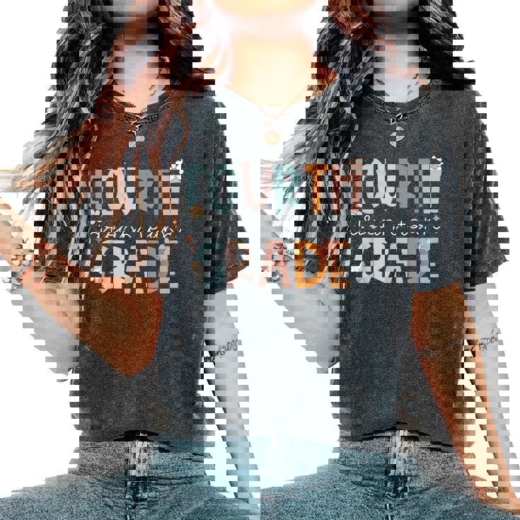 Retro Fourth Grade Dream Team Groovy Teacher Back To School Women's ...