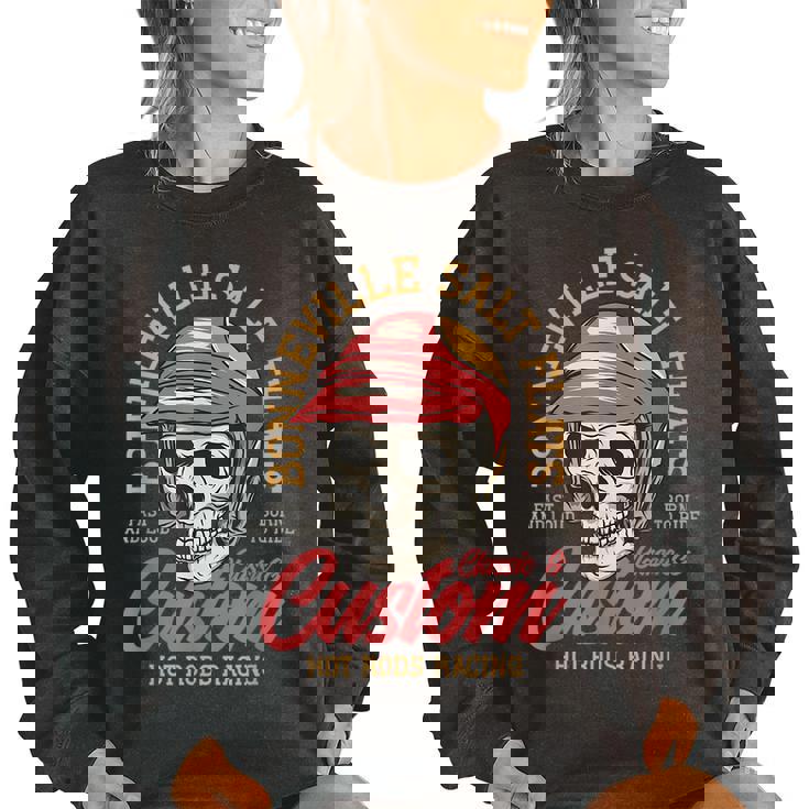 Hot Rod Costum Garage Skeleton Old School Racing Skull Women Oversized ...