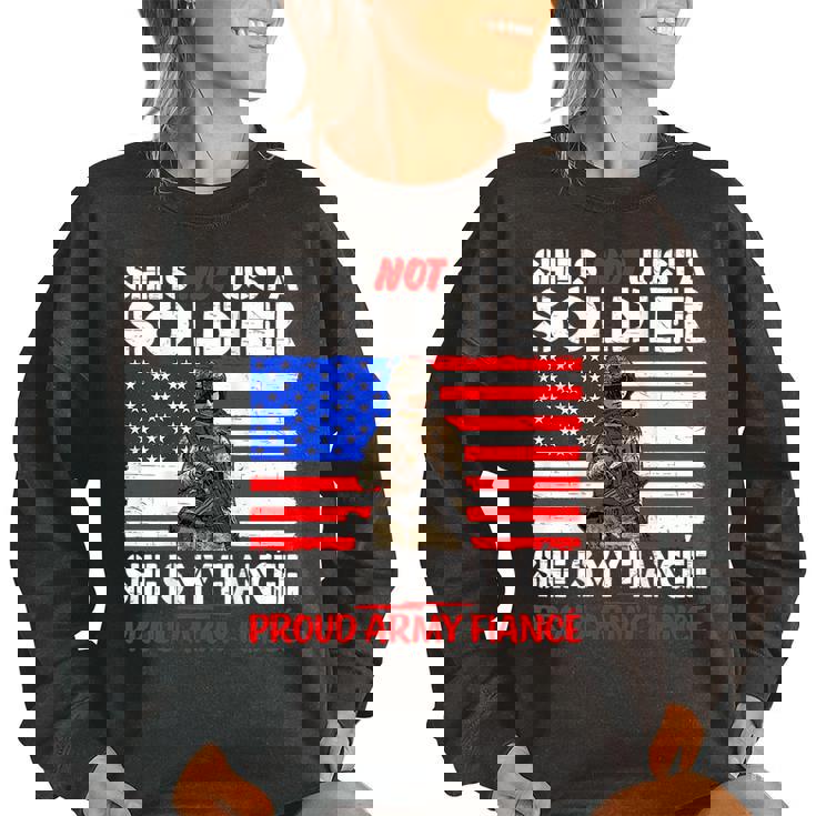 My Fiancee Is A Soldier Proud Army Fiance Promilitary Women Oversized ...