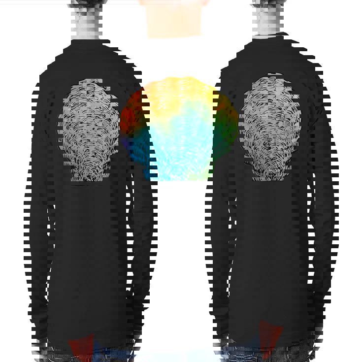 Cute Seashell Shell Outfit Love Mussels Back Print Long Sleeve T-shirt ...