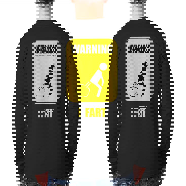 Warning I Fart Fart Zone Gassy Farting Gag Men's T-shirt Back Print ...