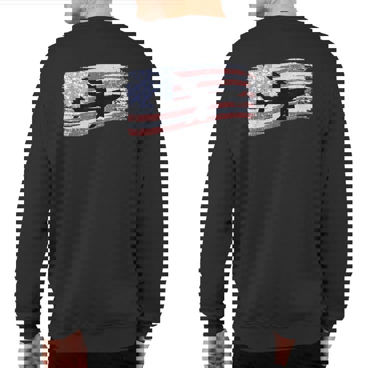 Rc-135 Rivet Joint Spy Plane Distressed Us Flag Men's T-shirt Back ...