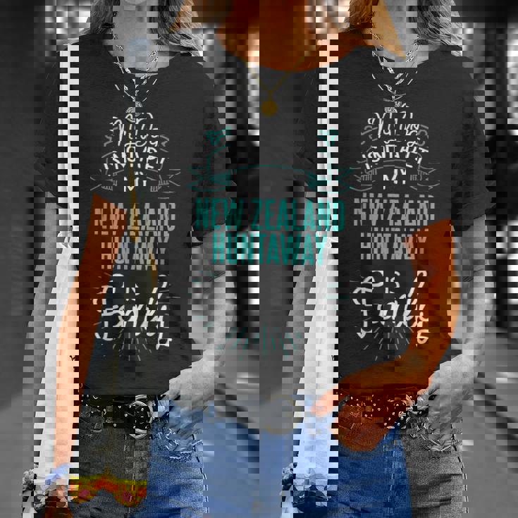 Cute New Zealand Huntaway Family Dog T-Shirt | Mazezy