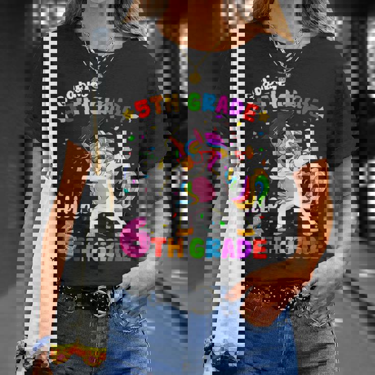 Goodbye 5Th Grade Hello 6Th Grade Graduation Unicorn Girls Unisex T ...