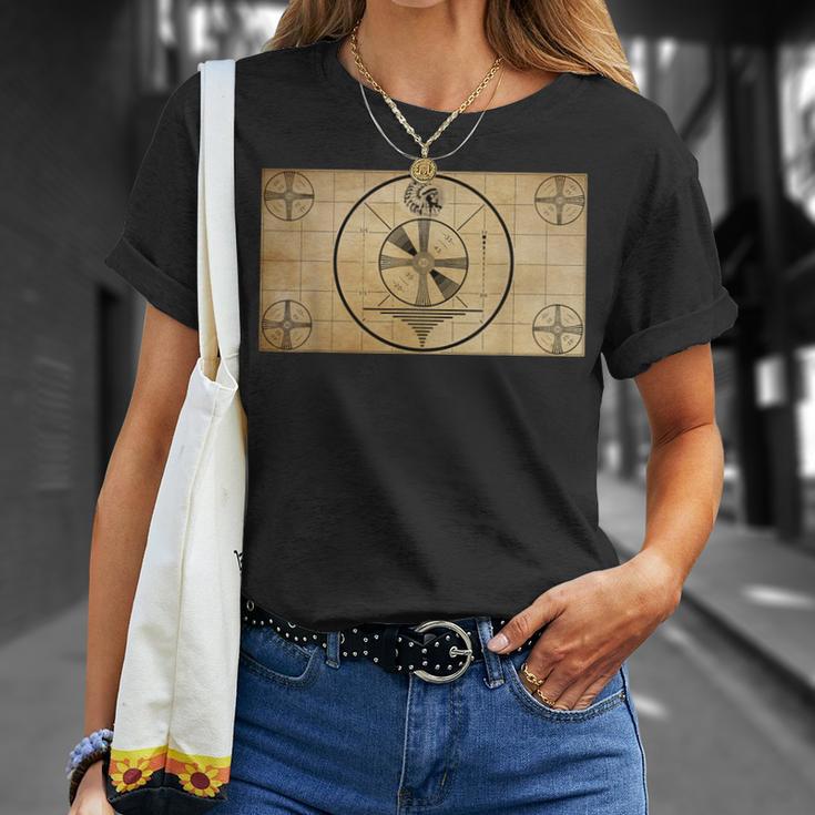 Indian Tv Test Pattern T Old Television Color Bars T-Shirt | Mazezy