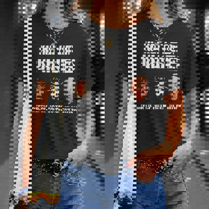 Lunatic Luna Tick Know Your Parasites Anti Joe Biden 2024 T-Shirt ...