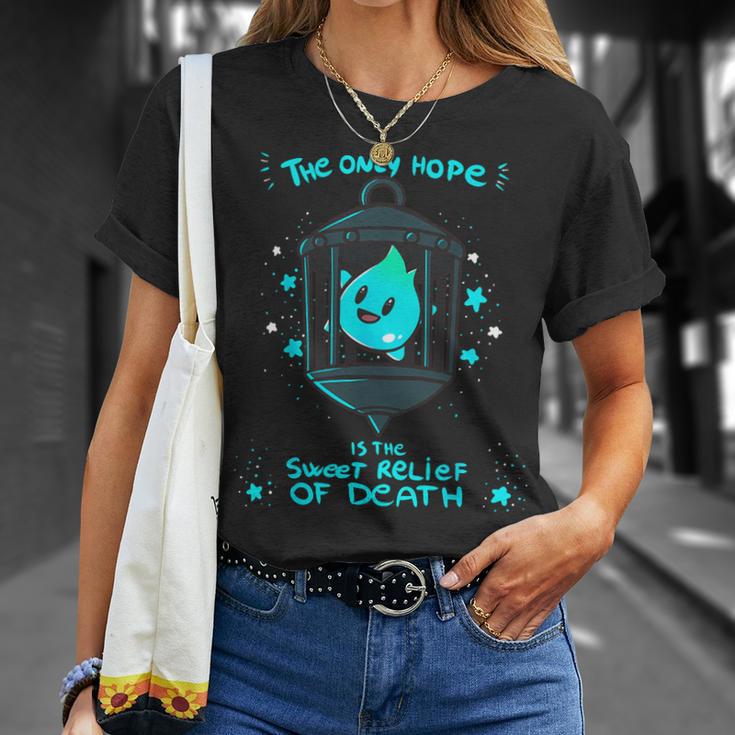 The Only Hope Is The Sweet Relief Of Death Unisex T-Shirt | Mazezy DE