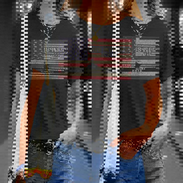 Uss Intrepid Cv11 Wwii Aircraft Carrier American Flag Gift Unisex T ...