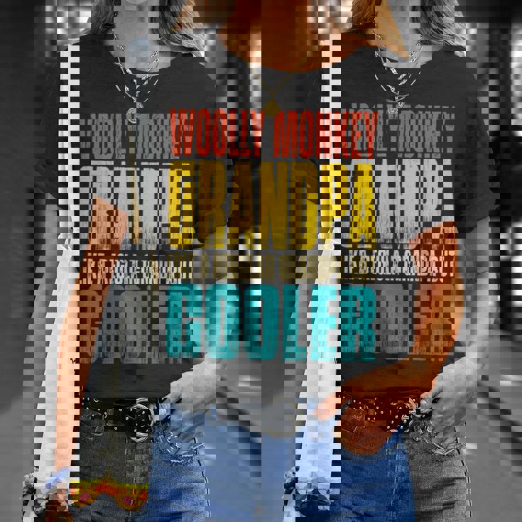 Woolly Monkey Grandpa Like A Regular Grandpa But Cooler T-Shirt | Mazezy UK