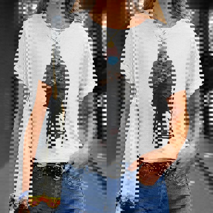 Funny Bernie Sanders Meme Sitting Inauguration Day Meme Funny Gifts ...