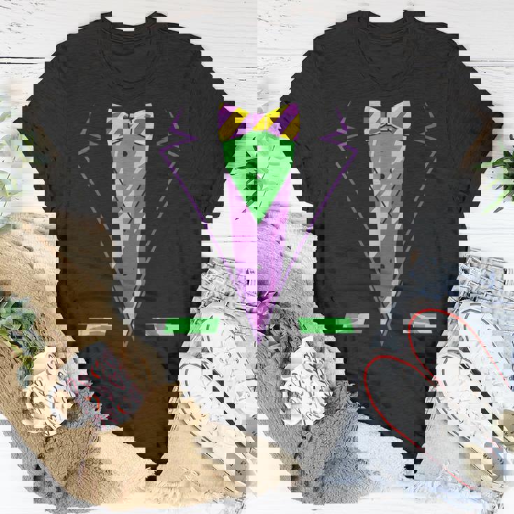 Carnival Masquerade Tuxedo Parade Mardi Gras T-Shirt | Mazezy