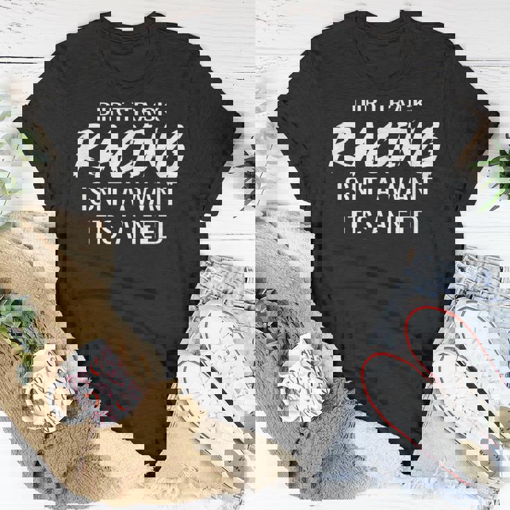 Dirt Track Racing Sprint Car Modified Late Model Race Quote T-Shirt ...