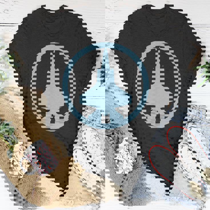 F-35 Lightning Ii Blue Air Force Military Jet T-Shirt | Mazezy