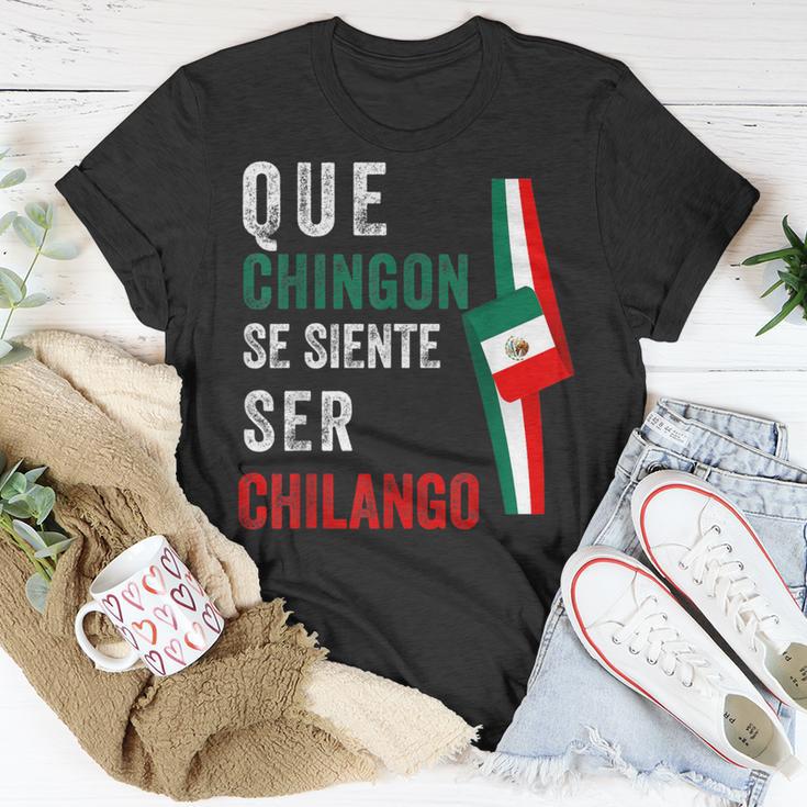 Mexican Flag Mexicana Mexico Heritage Chingon Chilango T-Shirt ...