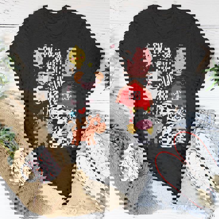 Oink Baa Neigh Cluck Moo Im Two 2 Farmer 2Nd Birthday Farm Unisex T ...