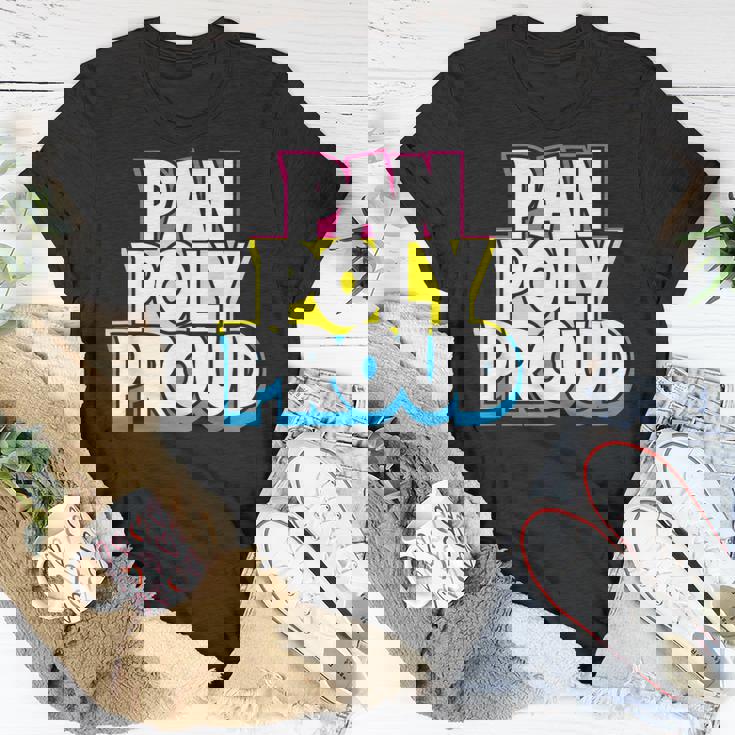 Pan Poly Proud Pansexual Polyamory Pride Lgbtq Supporter Unisex T-Shirt ...