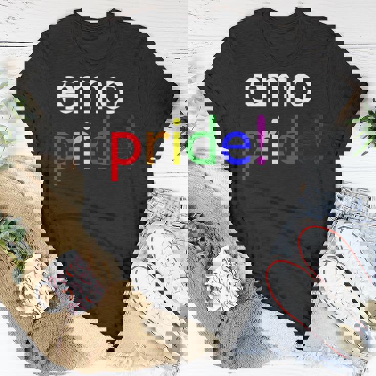 Pride Month Emo Pride Goth Unity Summer Pride Acceptance Unisex T-Shirt | Mazezy