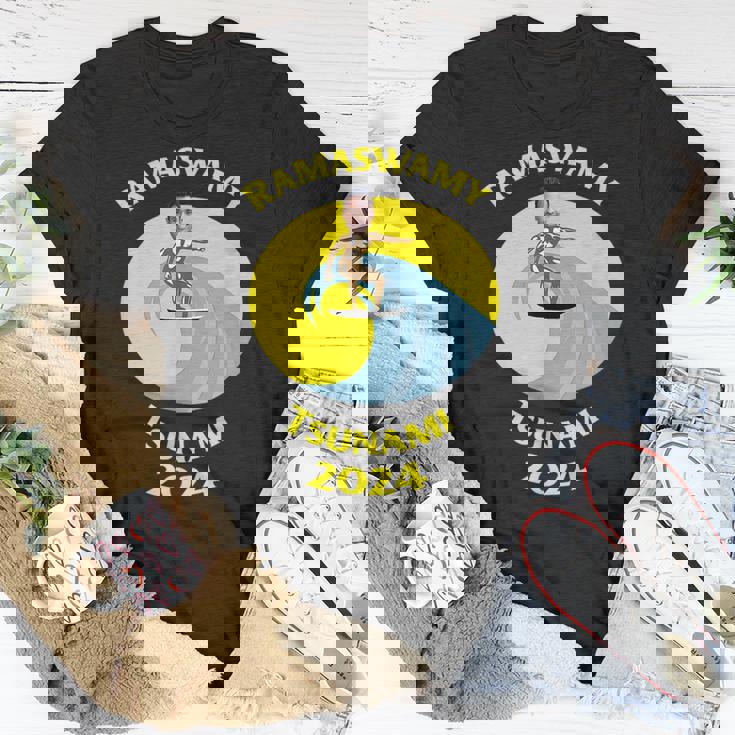 Ramaswamy Tsunami Wave Vivek For President 2024 T-Shirt | Mazezy