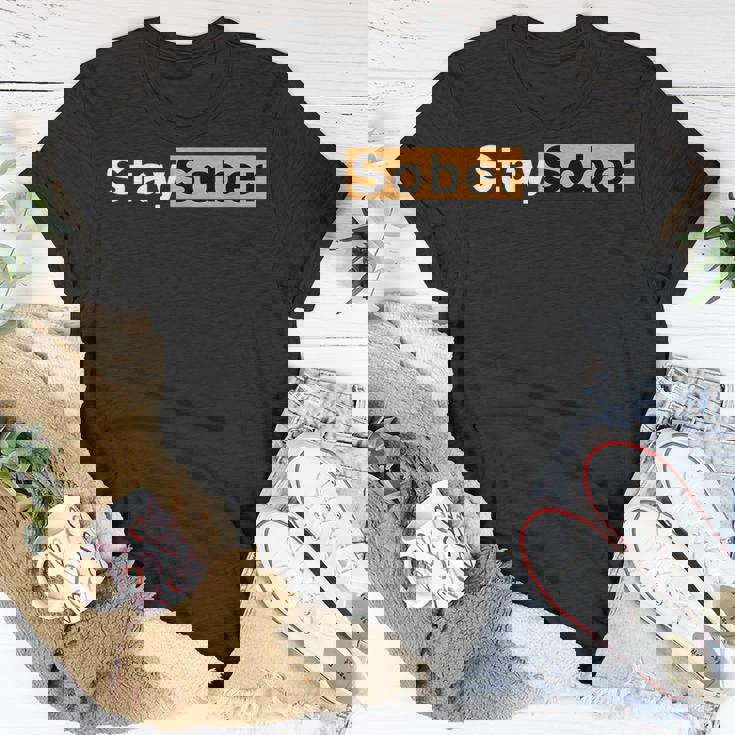 Stay Sober Na Aa Narcotics Anonymous Sobriety Life Unisex T-Shirt | Mazezy