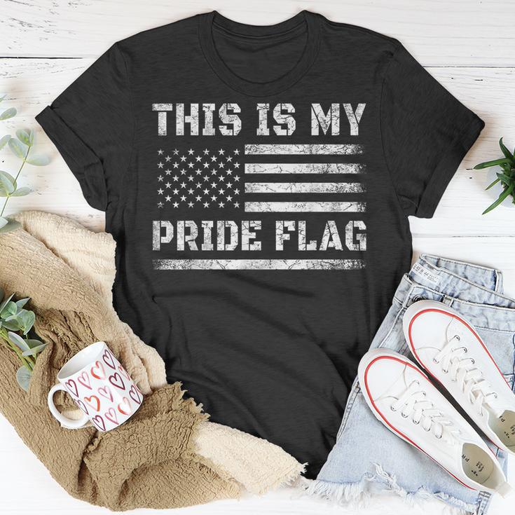 This Is My Pride Flag Usa American 4Th Of July Pride Flag Unisex T ...