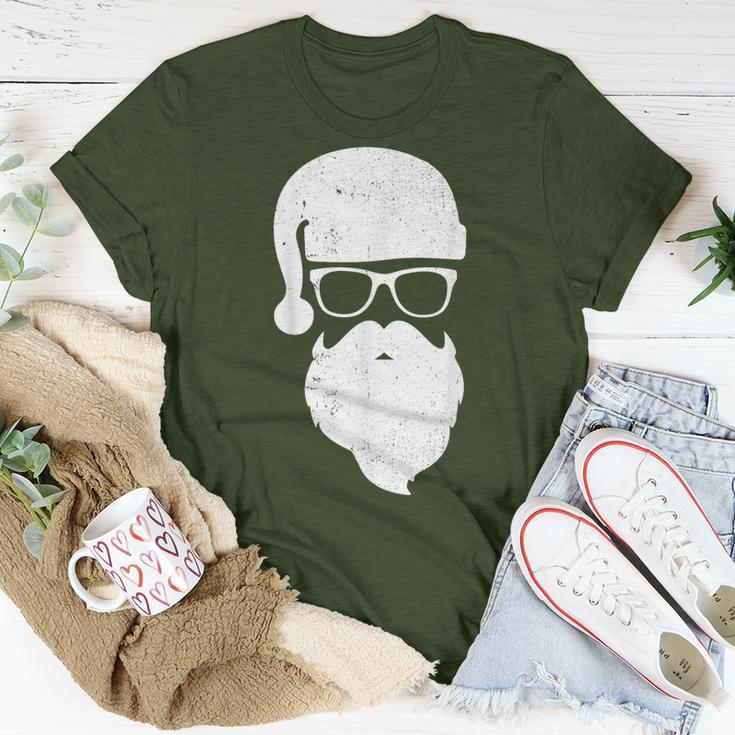 Santa Face Costume Christmas Matching Family Squad Crew T-Shirt | Mazezy