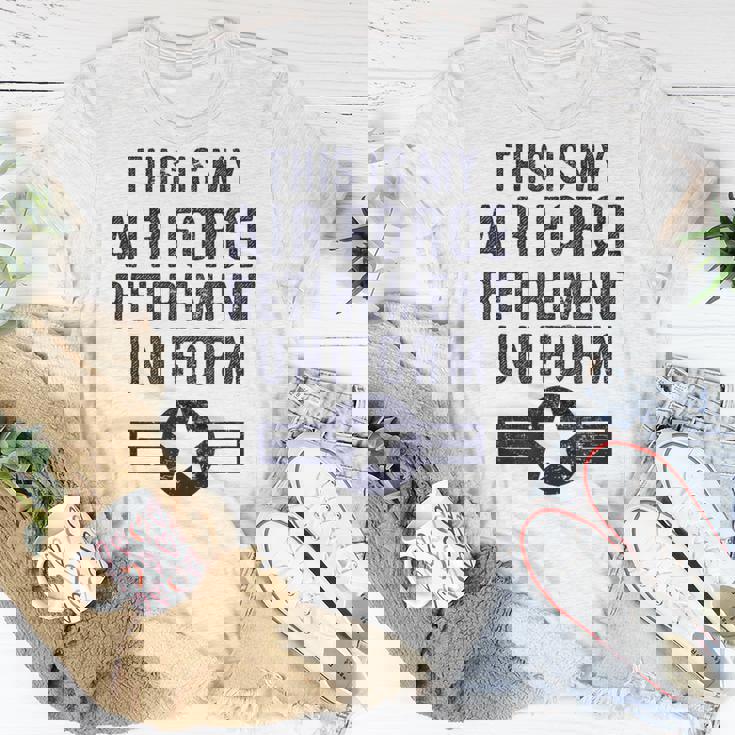 This Is My Air Force Retirement Uniform Usaf Military T-Shirt | Mazezy