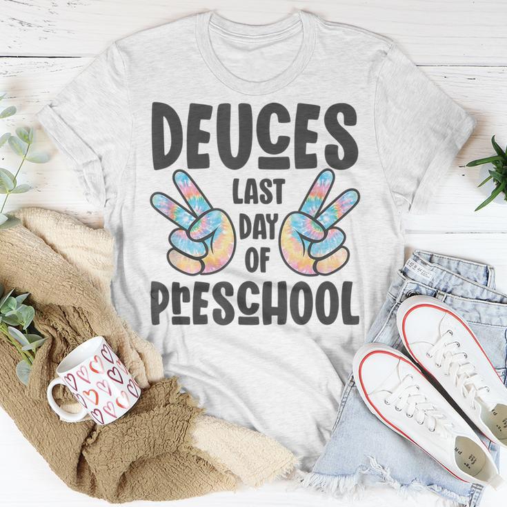 Deuces Prek 2022 | Peace Out Prek Last Day Of Preschool Unisex T-Shirt ...