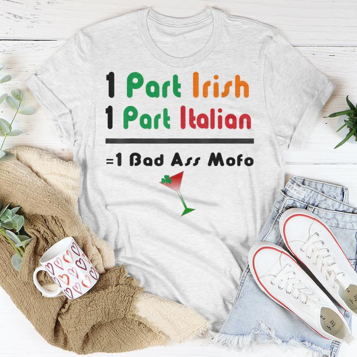 Part Irish Part Italian Ancestry Funny Math Meme Heritage Unisex T ...