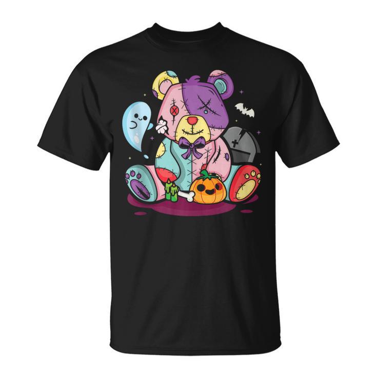 Anime Creepy Otaku Goth Cute Scary Teddy Bear Gothic Unisex T-Shirt ...