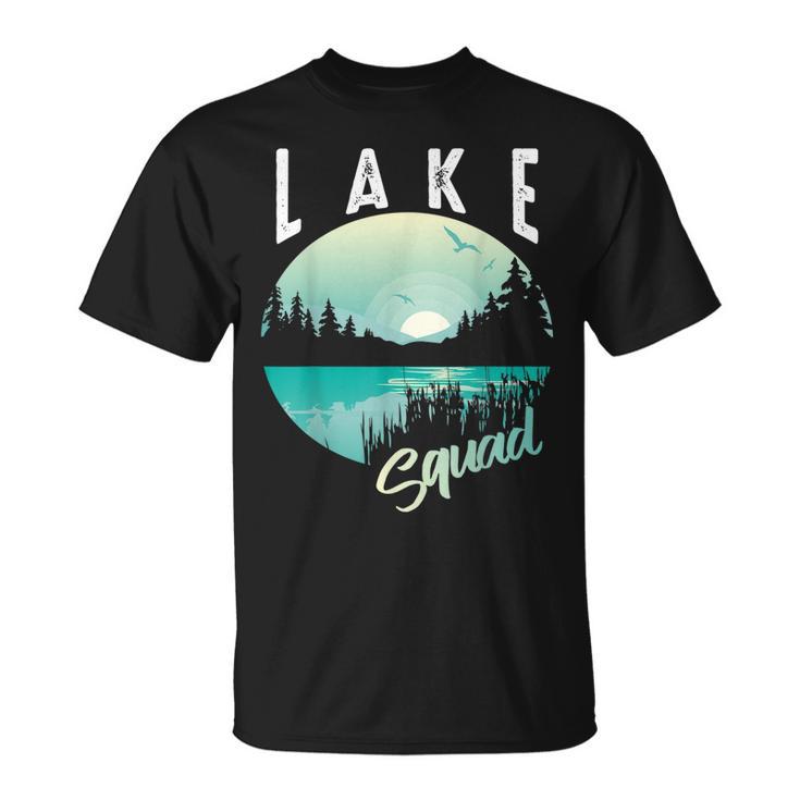 Cool Lake Squad | Funny Pond Lover Lagoon Vacation Team Gift Unisex T ...