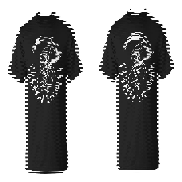 Creepin It Real Grim Reaper Halloween Men's T-shirt Back Print - Seseable