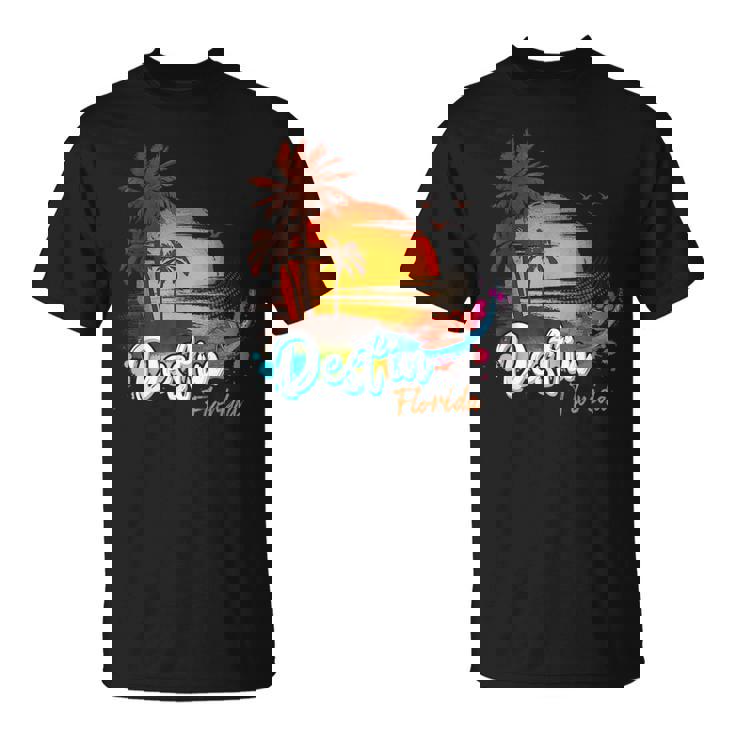 Destin Florida Beach Summer Vacation Palm Trees Sunset Men Florida ...