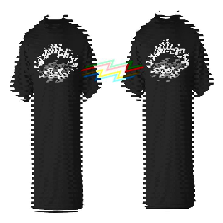 Disabled Pride Proud Handicap Disability Pride Month Flag Unisex T ...